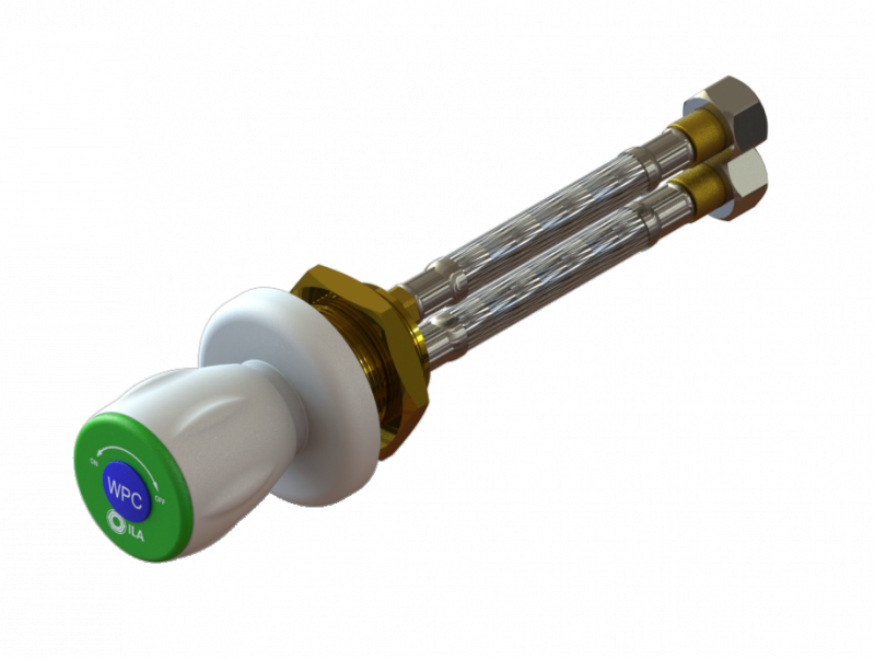 M36 Fume Hood Valve for Water with Flexible Hoses - ILA GmbH